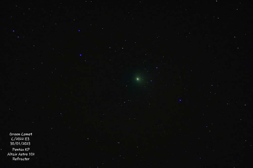 Comet C/2022 E3 (ZTF)- 29th & 30th Jan 2023 by Jim Burchell – Crayford Manor House Astronomical ...