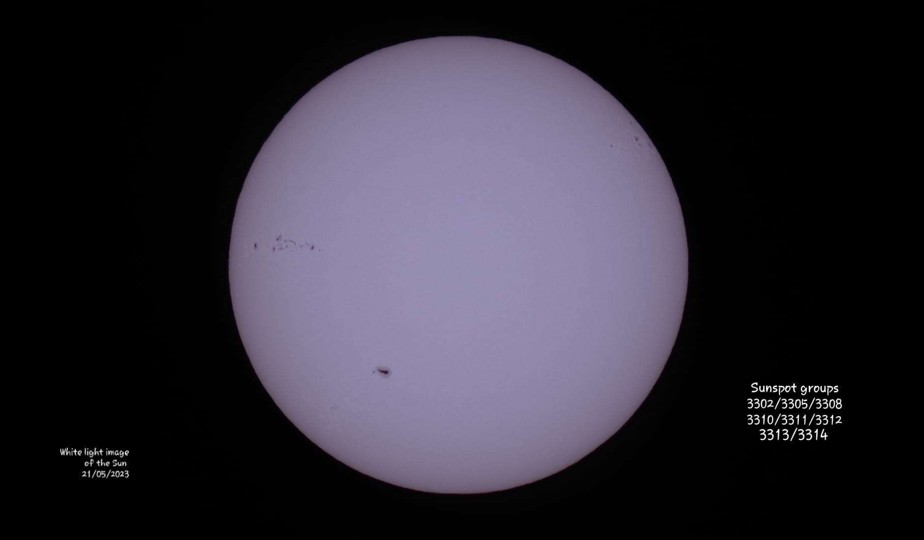 The Sun – May 2023 – Crayford Manor House Astronomical Society Dartford