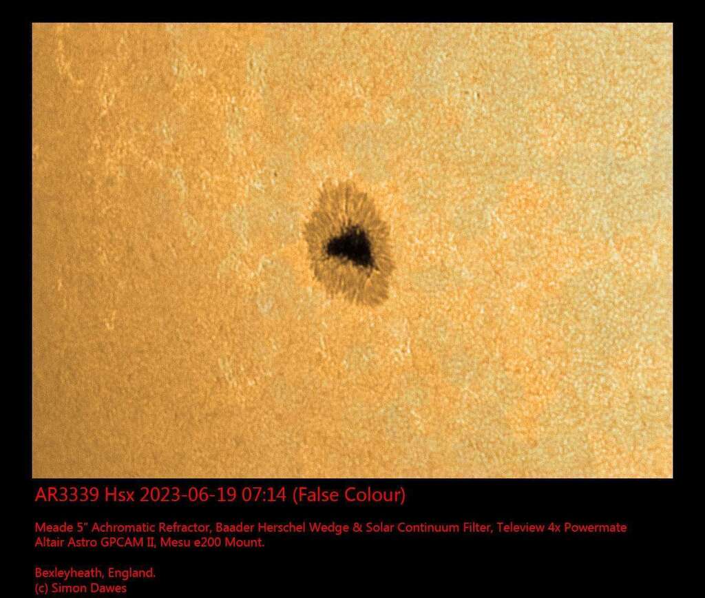 The Sun in June 2023 by Simon Dawes – Crayford Manor House Astronomical ...