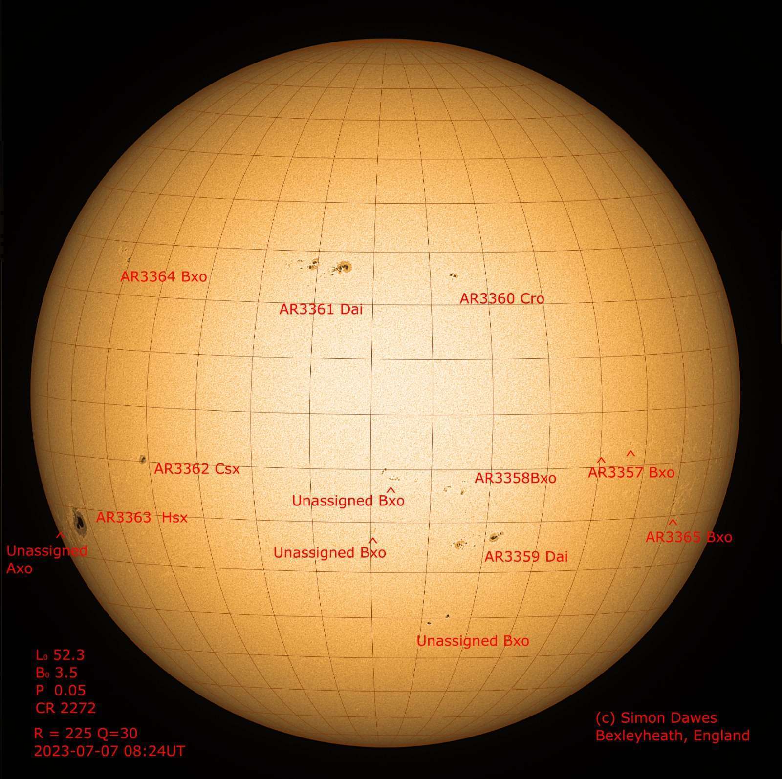The Sun – 7th July 2023 – Crayford Manor House Astronomical Society ...