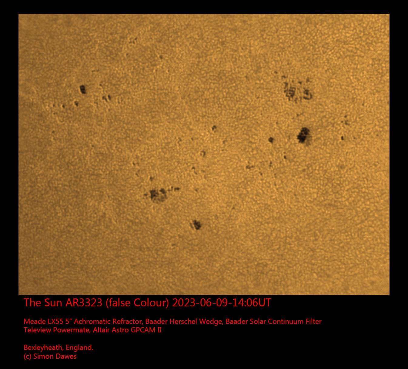The Sun in June 2023 by Simon Dawes – Crayford Manor House Astronomical ...