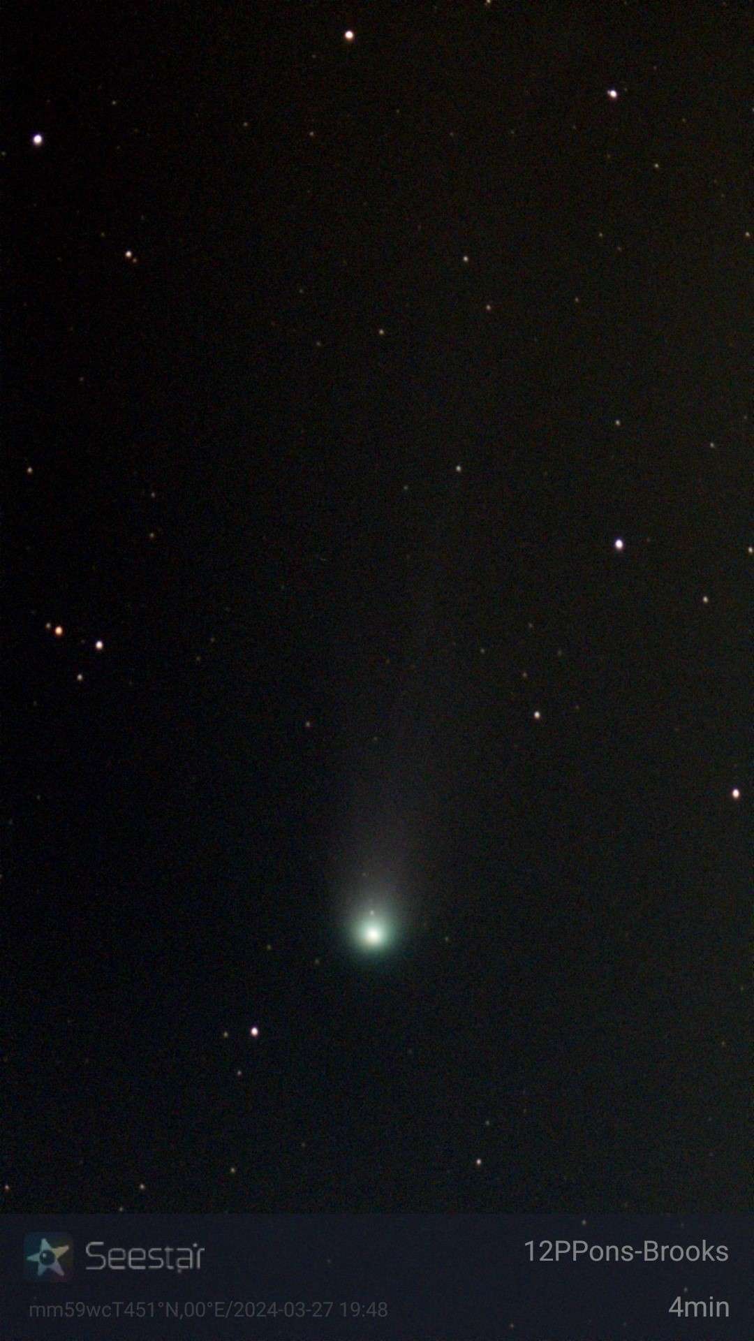 Comet 12P/Pons-Brooks by Jim Burchell – Crayford Manor House ...