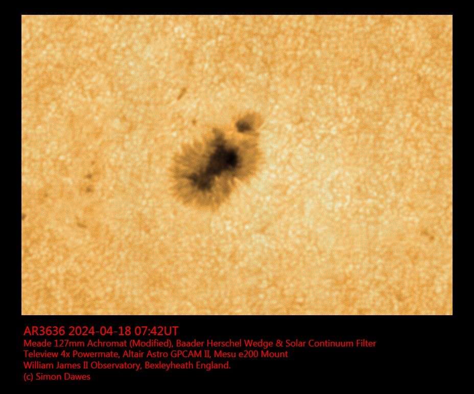 The Sun – 18th April 2024 – Crayford Manor House Astronomical Society ...