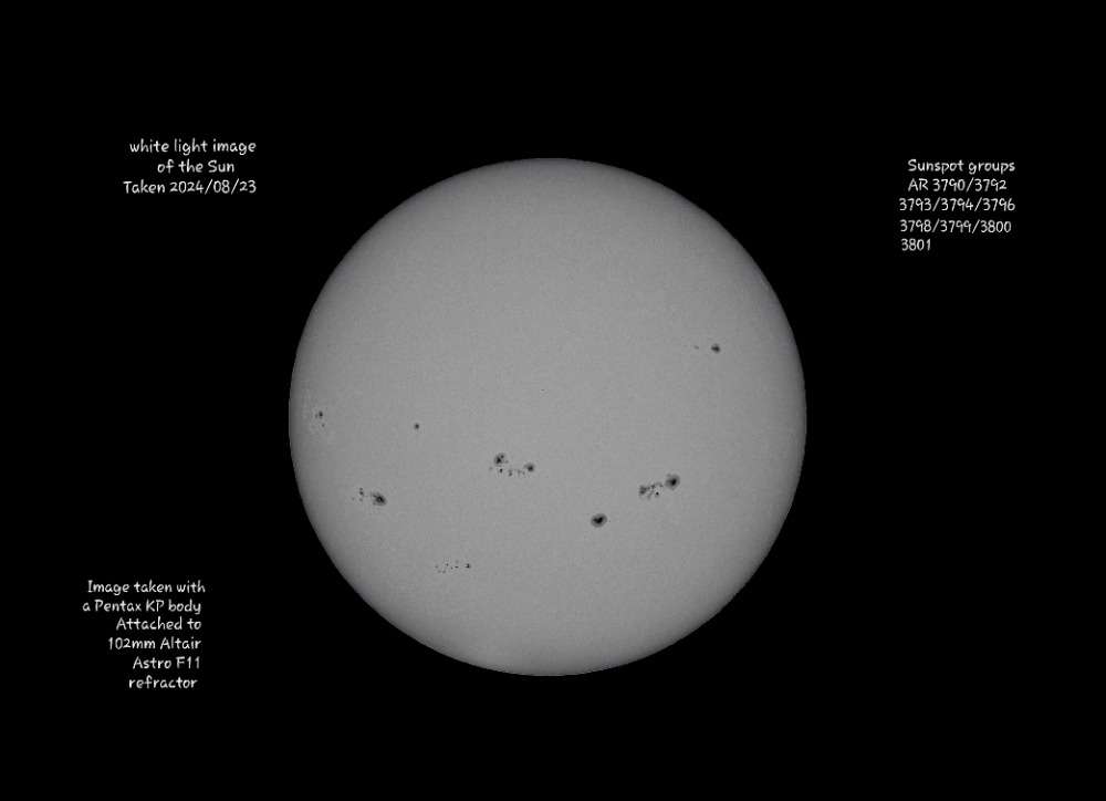 Our Sun by Jim Burchell – 23rd August 2024 – Crayford Manor House ...