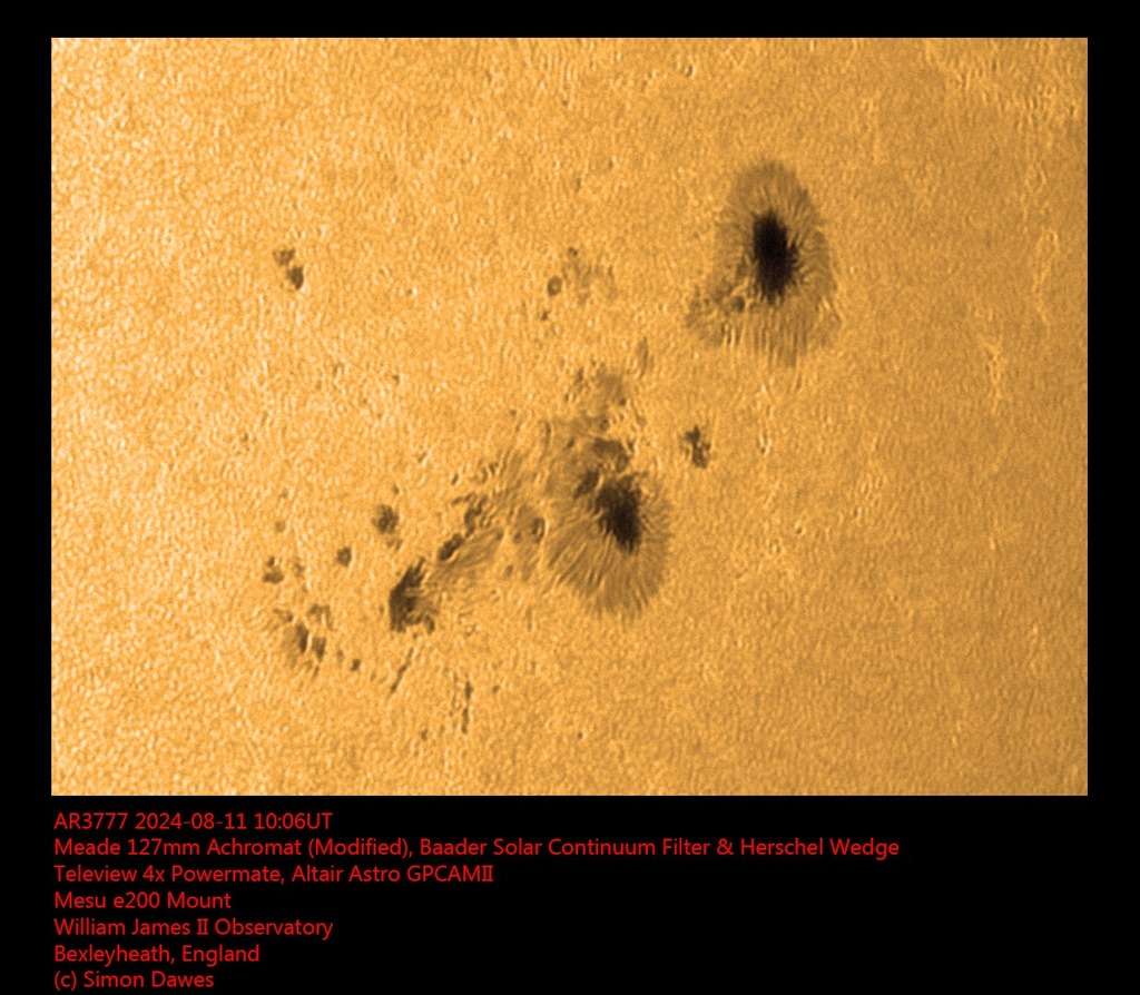 Sunspots by Simon Dawes – 11th August 2024 – Crayford Manor House ...